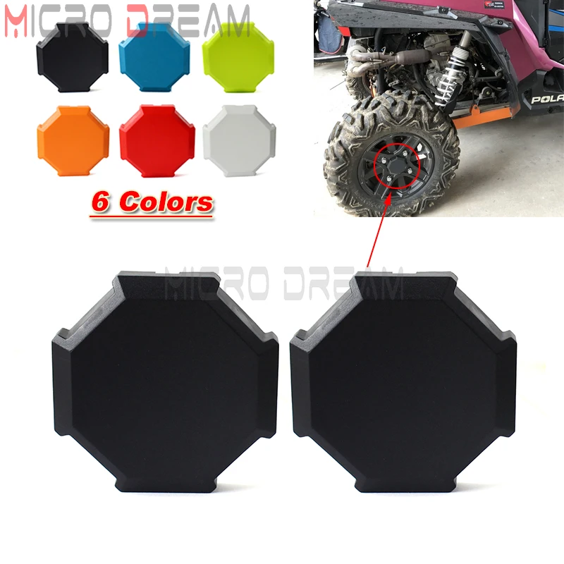 Motors-Black-Center-Cover-Wheel-Tire-Rim-Hub-Cap-Lid-For-Polaris-RZR ...