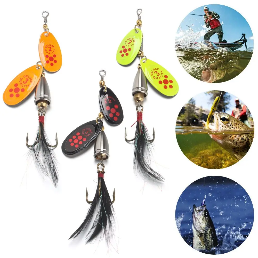 1pc-Artificial-Lure-Fish-Hook-Fishing-Lure-Double-Sequins-Feather-Hook ...