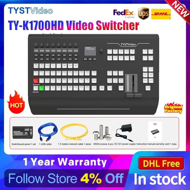 TYST-TY-K1700HD-Video-Switcher-Guide-Switching-Station-Control-Panel ...