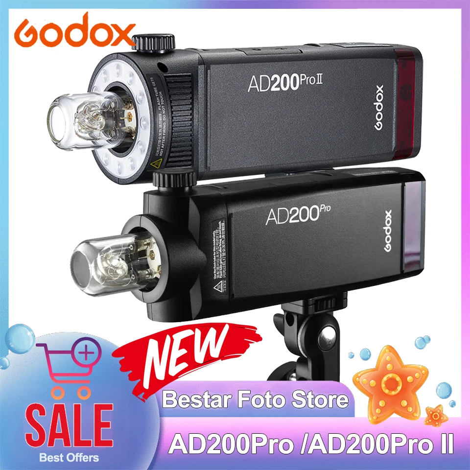 Godox-AD200Pro-AD200Pro-II-TTL-2-4G-Wireless-Camera-Pocket-Flash ...