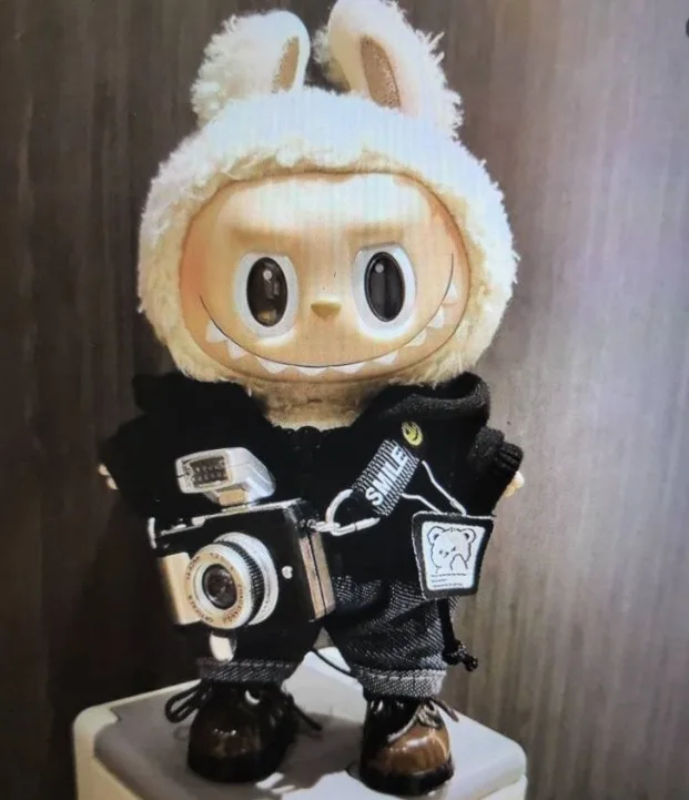17cm-Cute-Mini-Labubu-Clothes-Plush-Hoodie-Idol-Dolls-Jumpsuit-Clothing ...