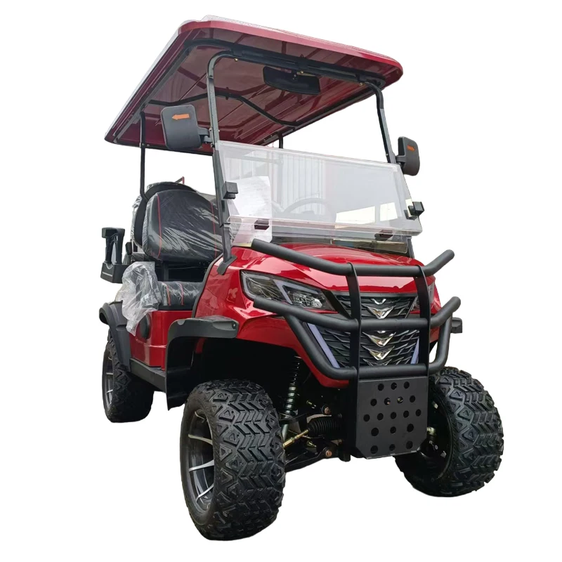 Color-Red-Customized-4-6-Person-48v-60v-72v-Solar-Panels-Trolley-Off ...
