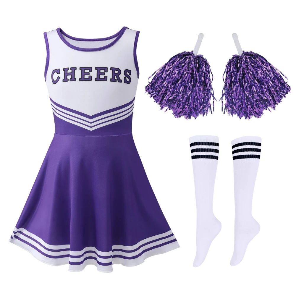 Kids-Cheerleading-Costume-Set-Cheerleader-Uniformes-Cheer-Dance-Outfits ...