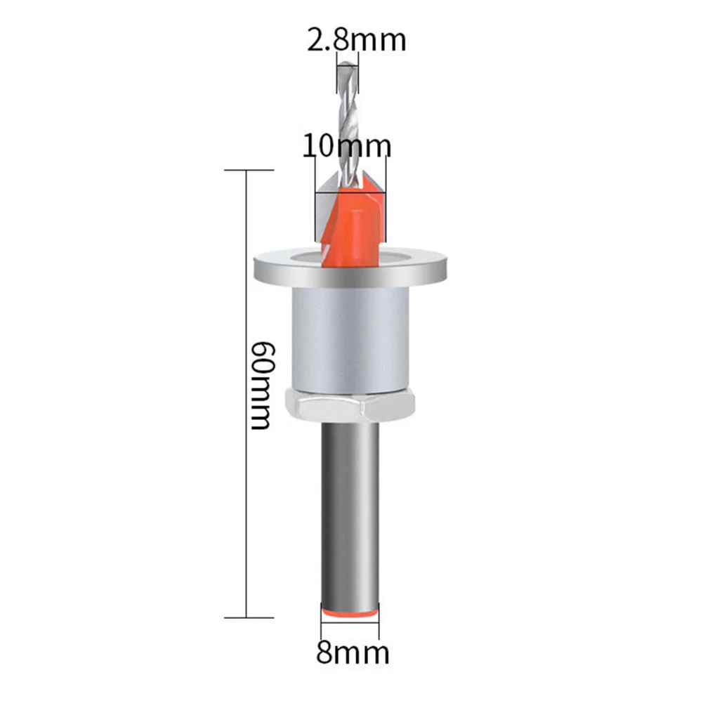 Countersink Drill Bit With Ajustable Depth Stop