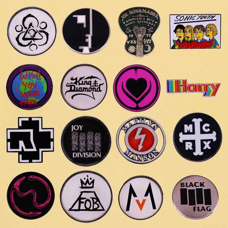 Fashion-Punk-Music-Metal-Brooch-Rock-Band-Decorate-Badges-Collecting ...