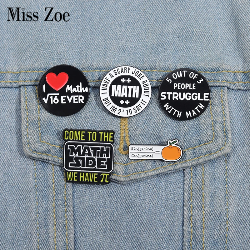 Mathematical-Equations-Enamel-Pins-Custom-COME-TO-THE-MATH-SIDE-I-Love ...