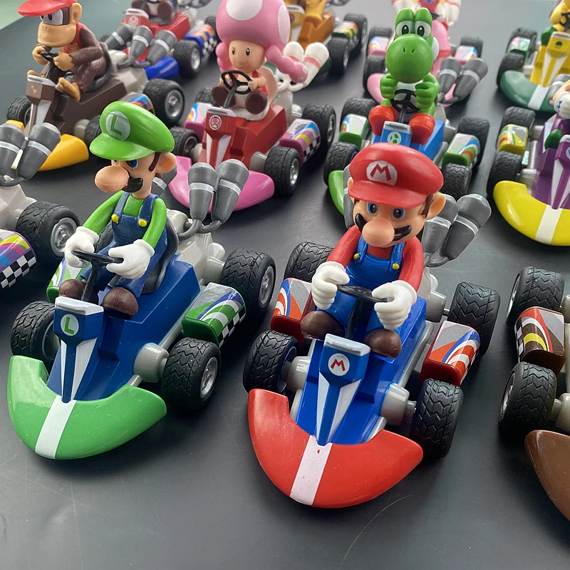 Super-Mario-Pull-Back-Car-Green-Yoshi-Donkey-Kong-Bowser-Luigi-Toad ...