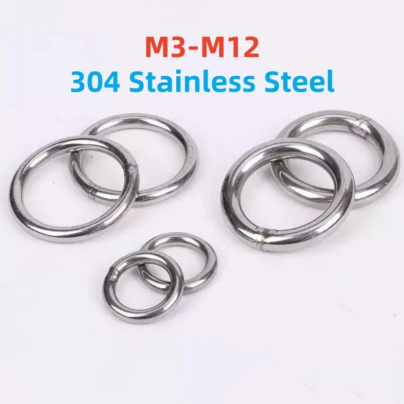 SUS304 Stainless Steel O Ring M3 M4 M5 M6 M8 M10 M12 Solid Welded O ...