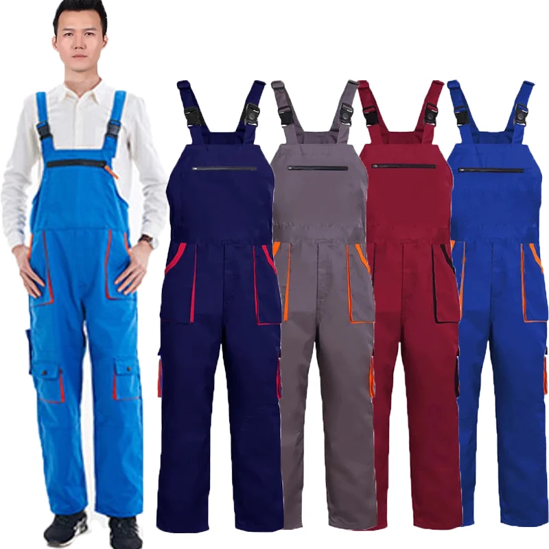 Men-s-Cargo-Pocket-Work-Overall-Workwear-Bib-Overall-Multi-Pocket ...