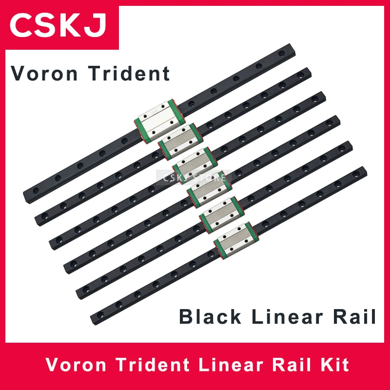 Voron-Trident-Linear-Rail-Kit-250-300-350mm-Black-Linear-Rail-MGN9H ...