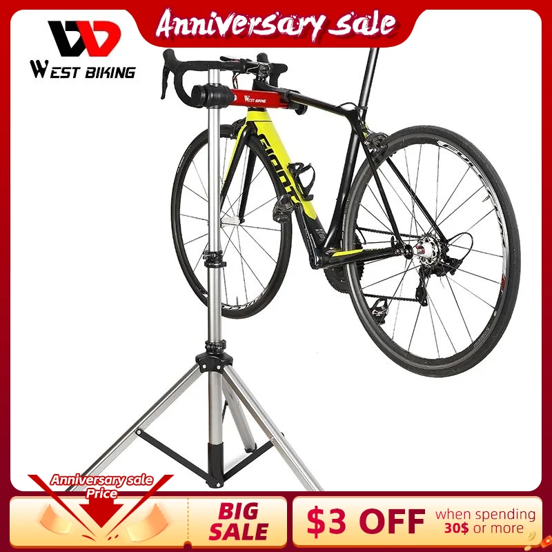 WEST-BIKING-Bike-Repair-Stand-Aluminum-Alloy-MTB-Road-Bike-Work-Stand ...
