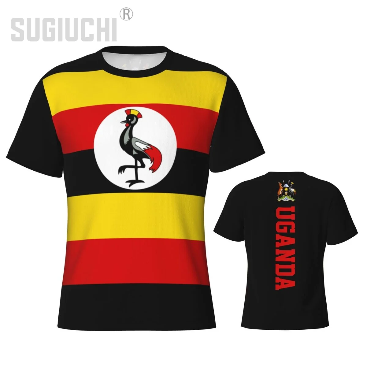 Tight Sports T-shirt Uganda Flag Ugandans 3D For Men Women Tees jersey ...