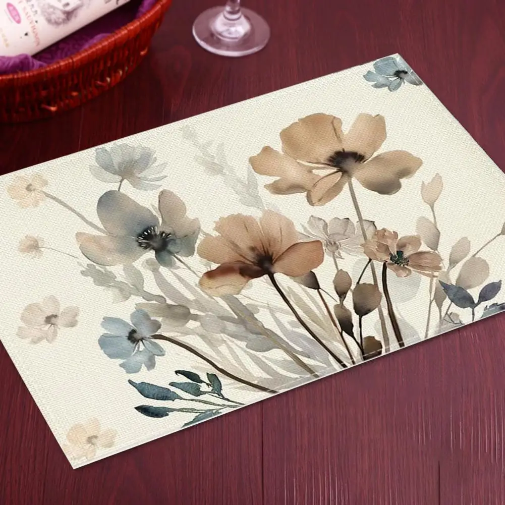 Bright-Patterned-Placemats-Floral-Pattern-Printed-Placemats-Heat ...