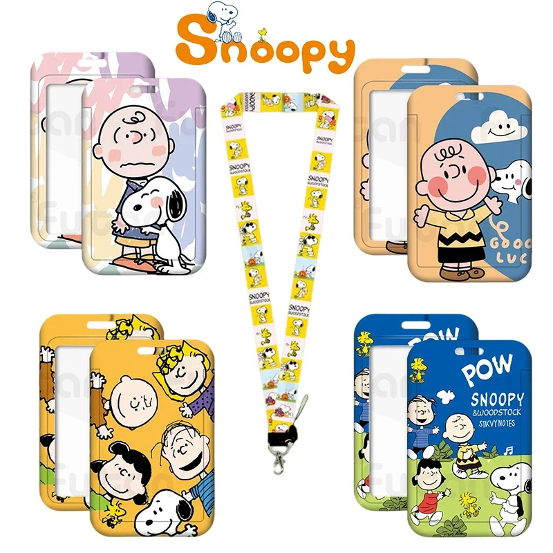Snoopy-Card-Holder-Cover-Children-Lanyard-Keys-Chain-ID-Card-Cover-Pass ...