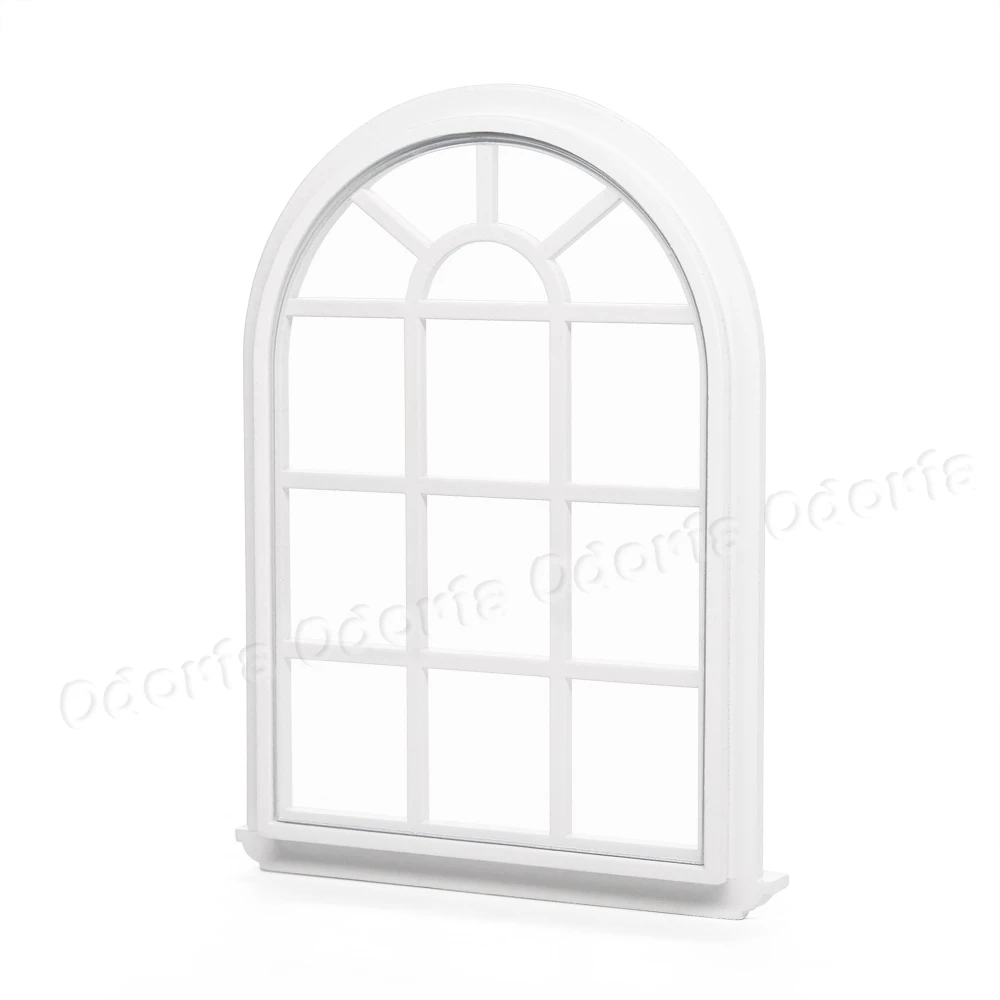 White Arched Window Frame