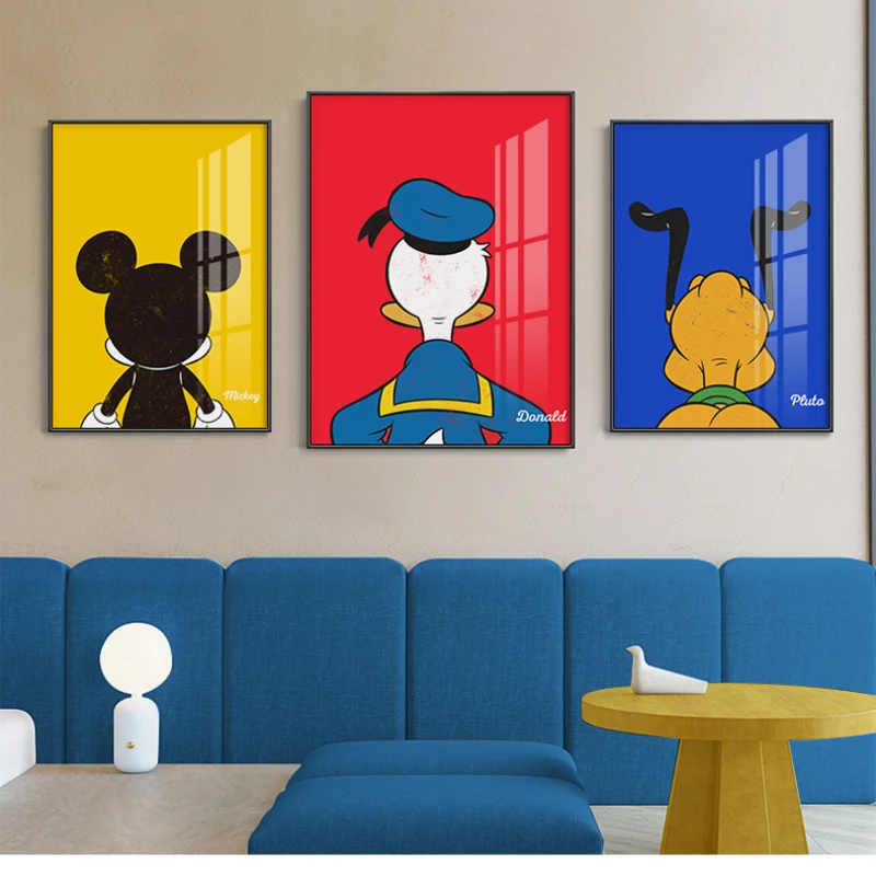 Disney-Back-View-Canvas-Paintings-Cartoon-Donald-Duck-Mickey-Mouse-Posters-and-Prints-Wall-Art ...