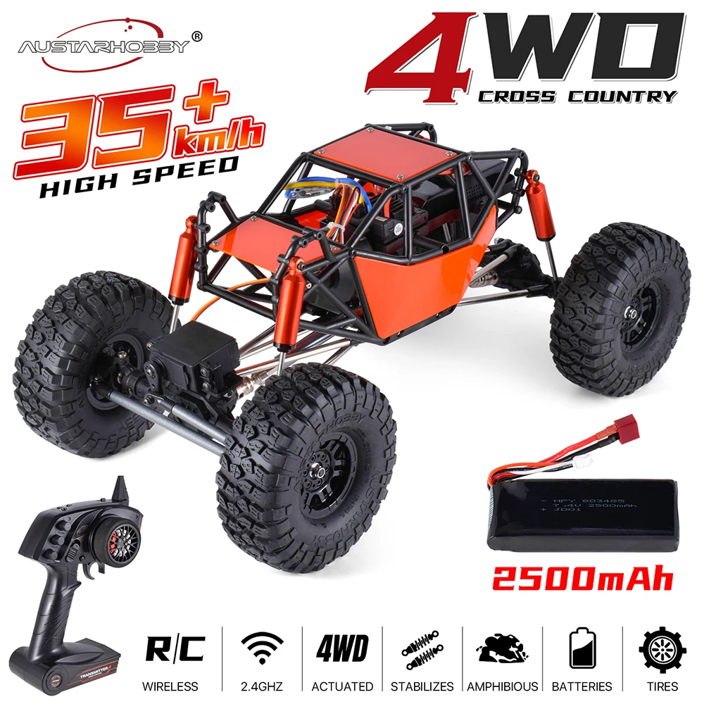 AUSTARHOBBY-AX-8504-RC-Car-1-10-4WD-Electric-Crawler-2-4G-Remote ...