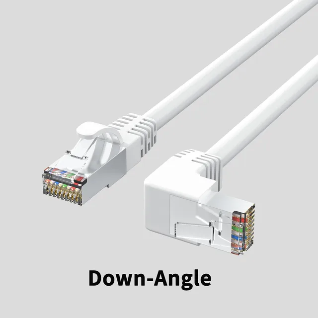 Cat6 Ethernet Cable RJ45 Right Angle UTP Network Cable Patch Cord 90 ...