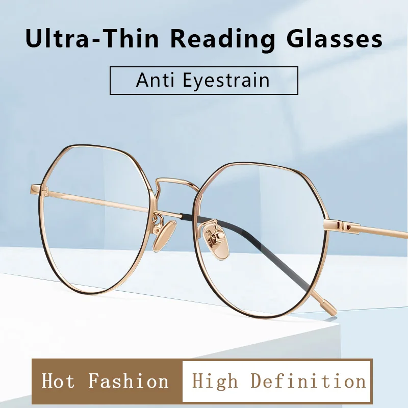 Ultra-Thin-Reading-Glasses-Blue-Light-Blocking-for-Women-Stylish-Metal ...