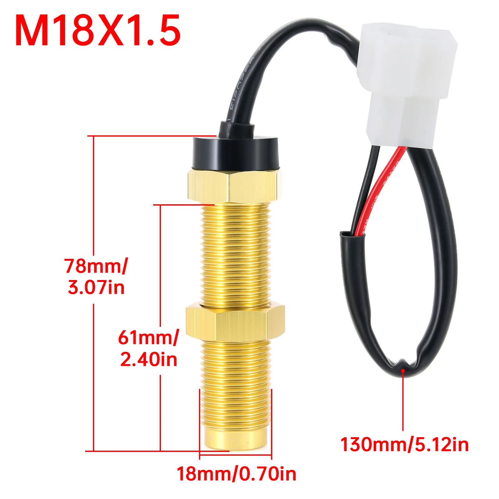 1 Piece Diesel Engine Tachometer Sensor M16 M18 Marine Car Motor Boat ...