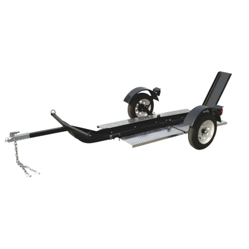 Single-Rail-Foldable-Motorcycle-Trailer-Pull-Behind-Motorcycle-Cargo ...