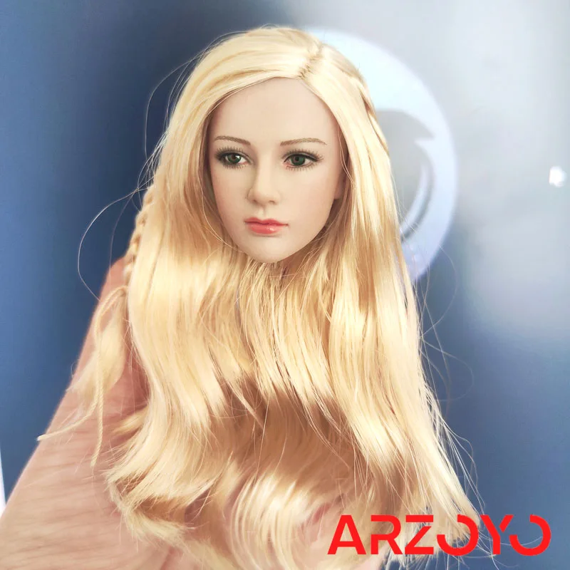 Tbleague-1-6-Female-Long-Blond-Hair-Head-Sculpt-Carving-Tariah-Silver ...