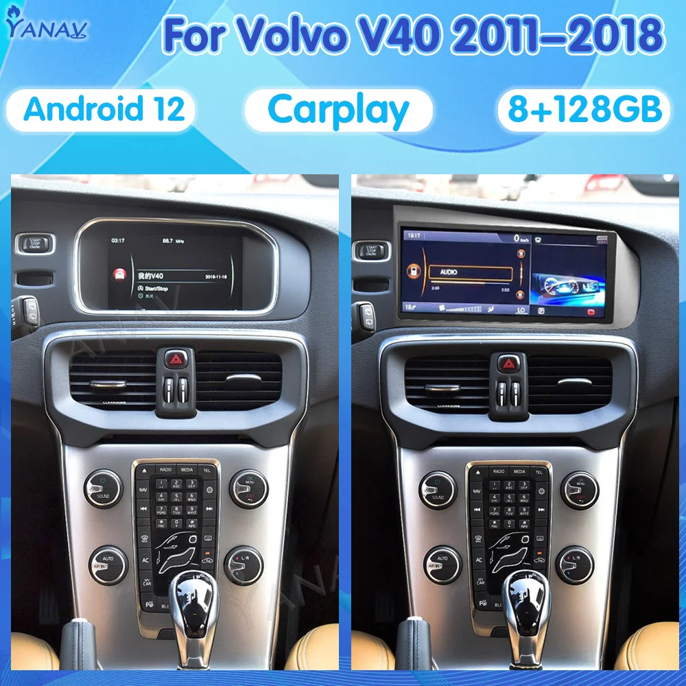 Dual-System-8-8-Android-12-Car-DVD-Player-For-Volvo-V40-11-2018-GPS ...