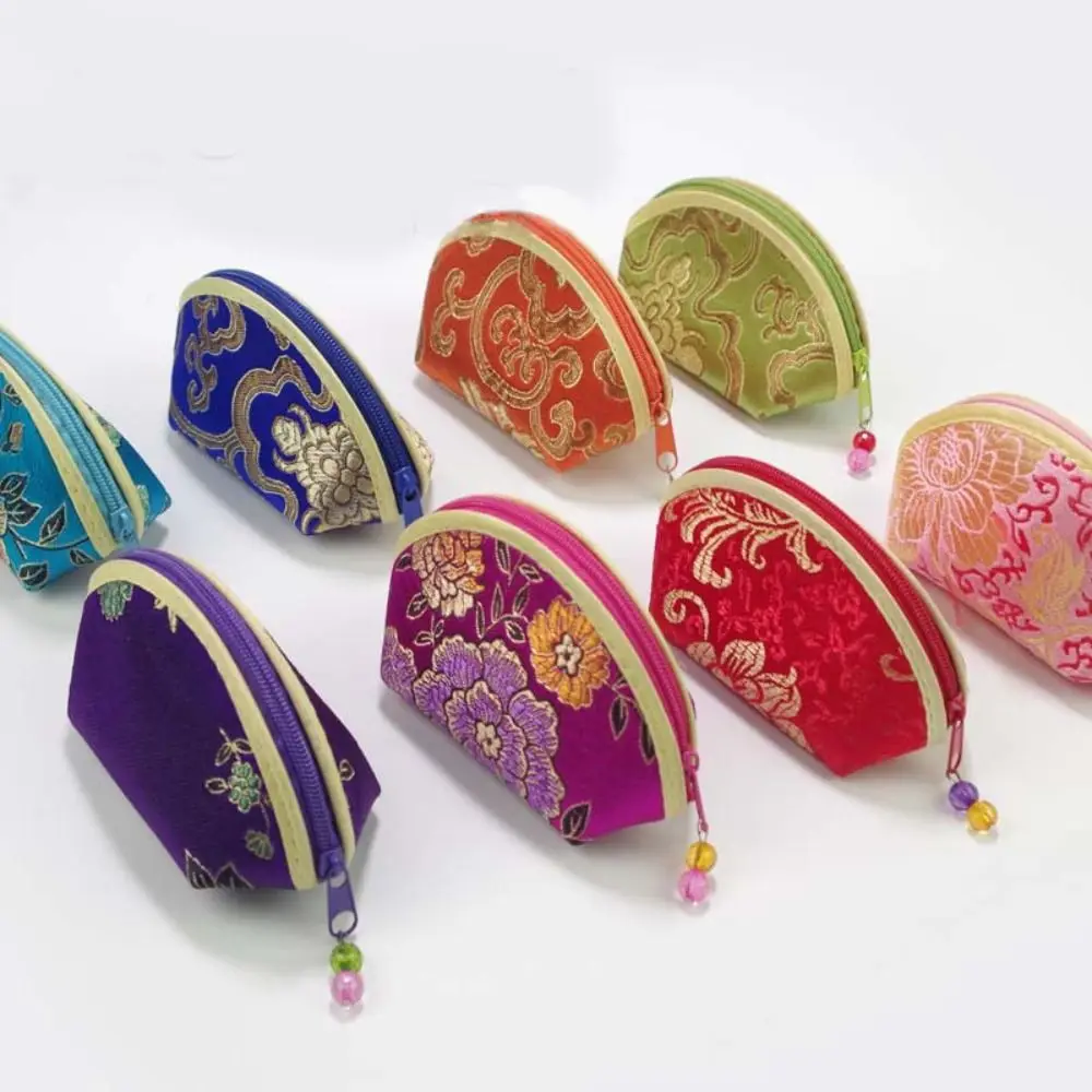 Exquisite Chinese Style Purse Pouch Zipper Jewelry Storage Bag Coin Bag ...