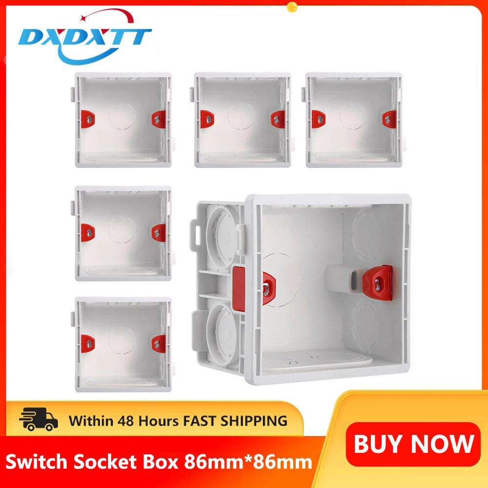 Switch-Socket-Box-Adjustable-Mount-Back-Box-for-86mm-86mm-Standard ...