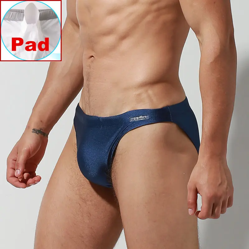Push Up Men Swim Briefs Desmiit Swimwear Sexy Gay Bikini Swiming Trunks