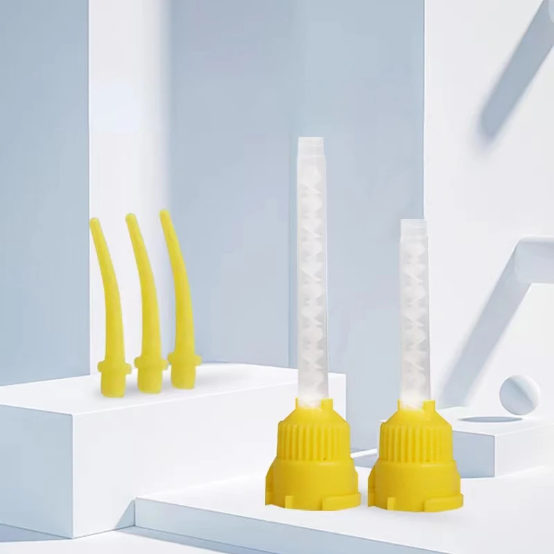 50-100PCS-Dental-Mixing-Tips-impression-Silicone-Rubber-Gun-Disposable ...