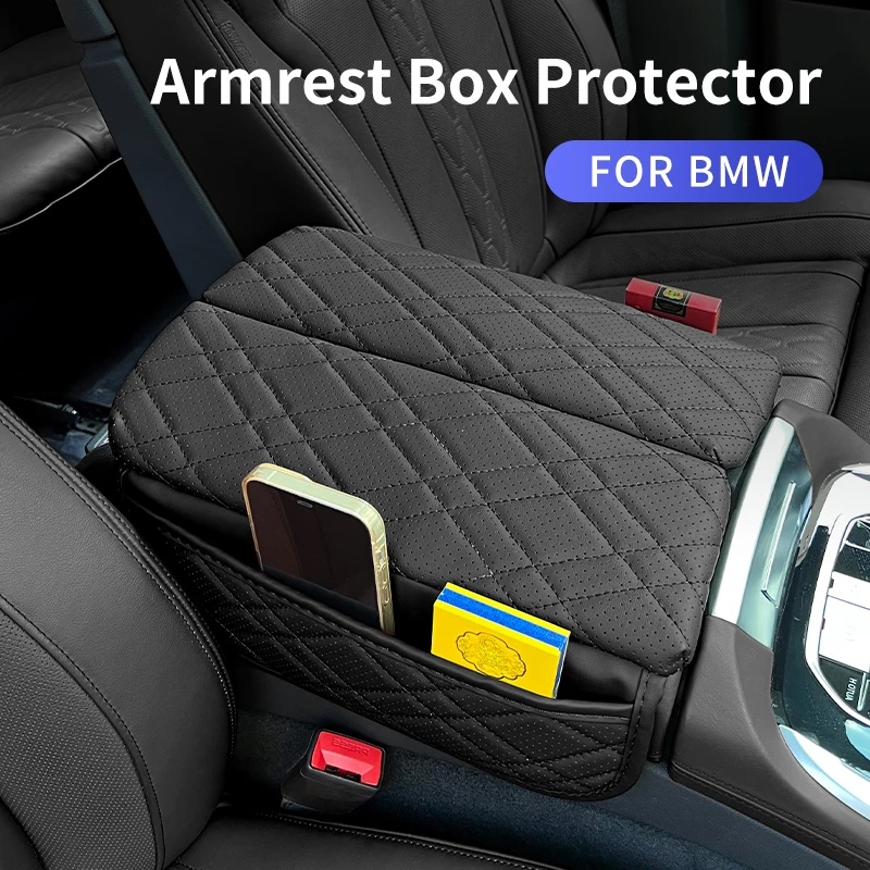 Car-Armrest-Protector-Cover-Center-Console-Armrest-Cushion-Pad-For-BMW ...