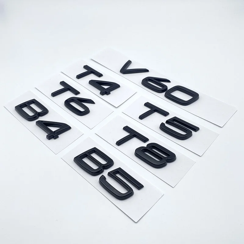 ABS-Letters-Numbers-Emblem-B4-B5-T4-T5-T6-T8-Trunk-Lid-Badge-Decal-Car ...