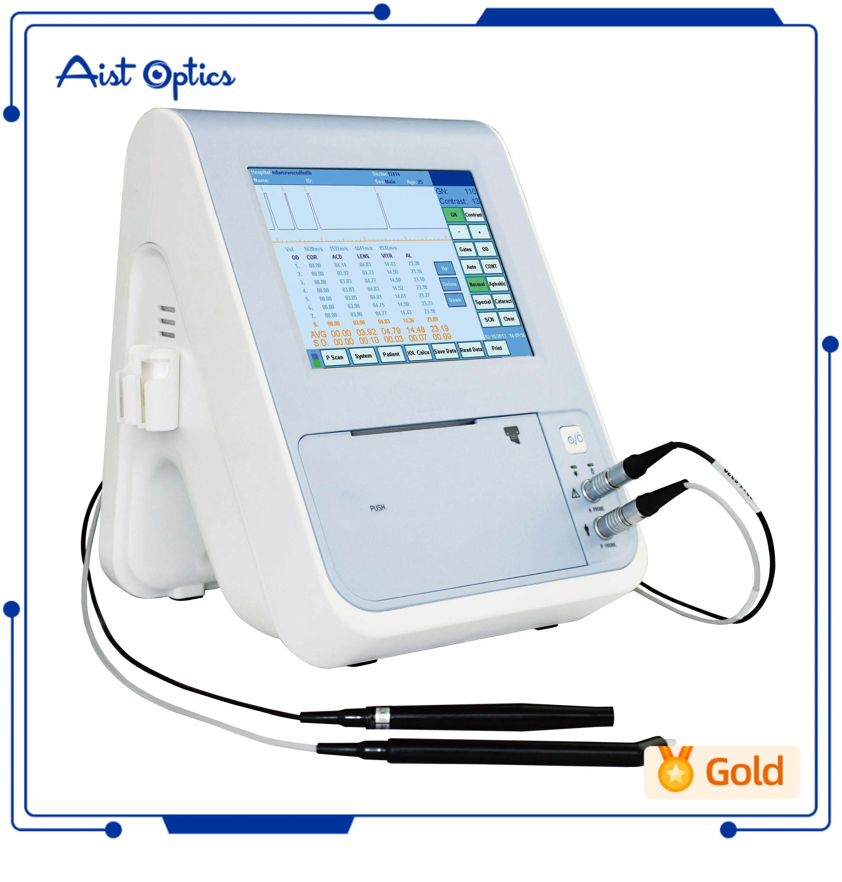 Ophthalmic Ultrasound EINE Biometer Pachymeter Tragbare AP scan ...