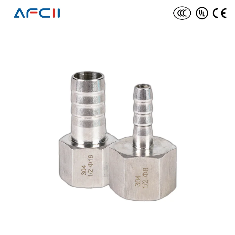 Hose Barb Tail 6/8/10/12/14MM SS304 Stainless Steel Pipe Fitting 1/8" 1 ...