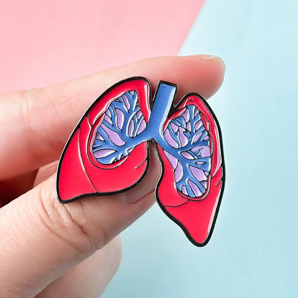 Harong-Human-Lung-Enamel-Pin-Interesting-Medical-Organ-Brooch-Metal ...