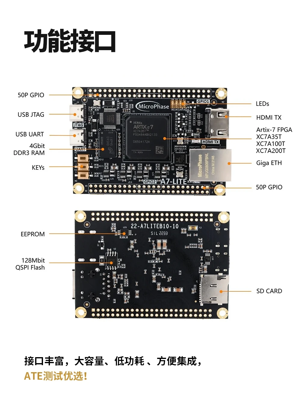 FPGA-development-board-XILINX-Artix7-Core-board-A7-Lite-XC7A35T ...