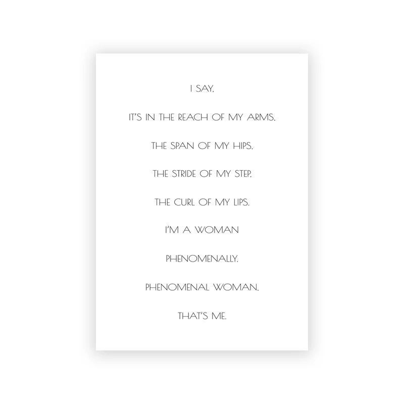 Maya Angelou Quotes Phenomenal Woman