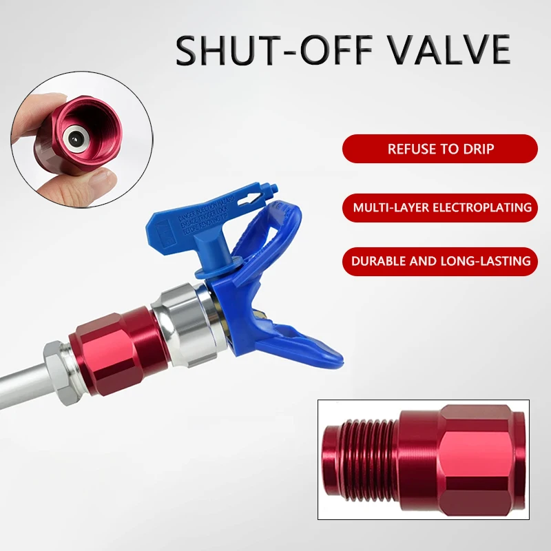 Shut-off Valve Extension Anti-spitting Valve Airless Spray Adapter ...