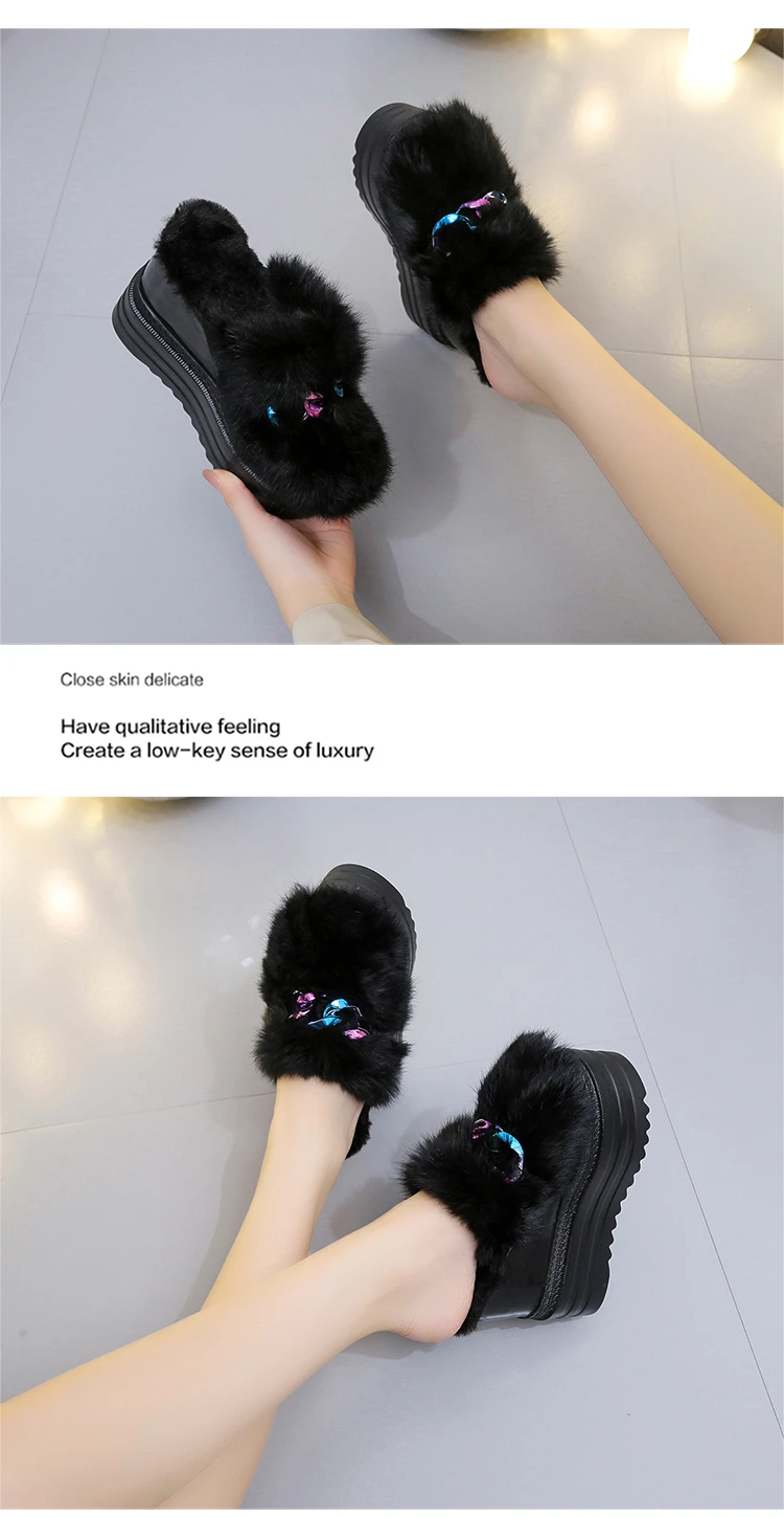 Vert - Pour34 - Chaussures D'hiver À Semelle Compensée Pour Femmes ...