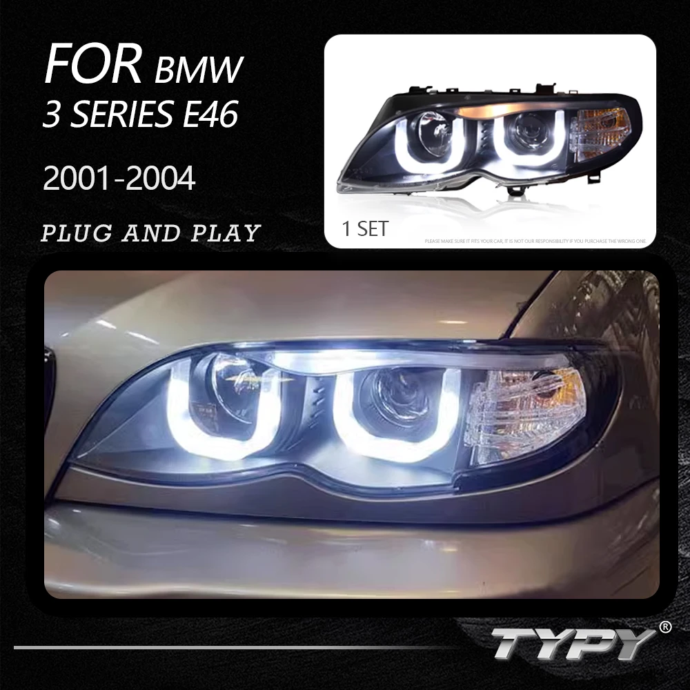 TYPY-Car-Headlights-For-BMW-3-Series-E46-2001-2004-LED-Car-Lamps ...