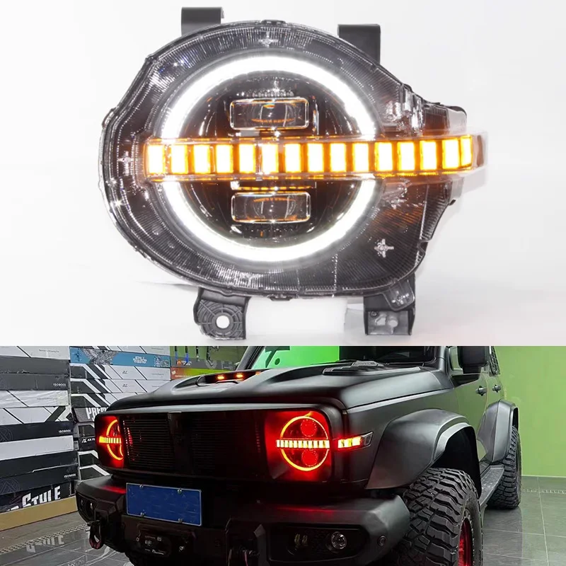 Car-Headlight-for-Tank-300-21-23-Fiery-Horse-Headlight-Assembly-Car ...
