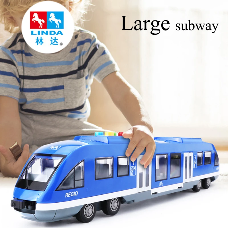 Oversized-45CM-subway-toy-model-train-simulation-light-rail-train-with ...