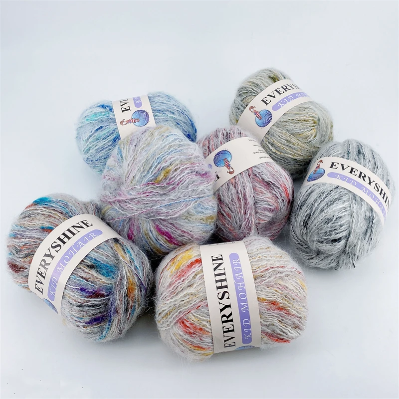 Colorful Plush Wool Thread Mink Cashmere Soft For Sweater Hat New ...