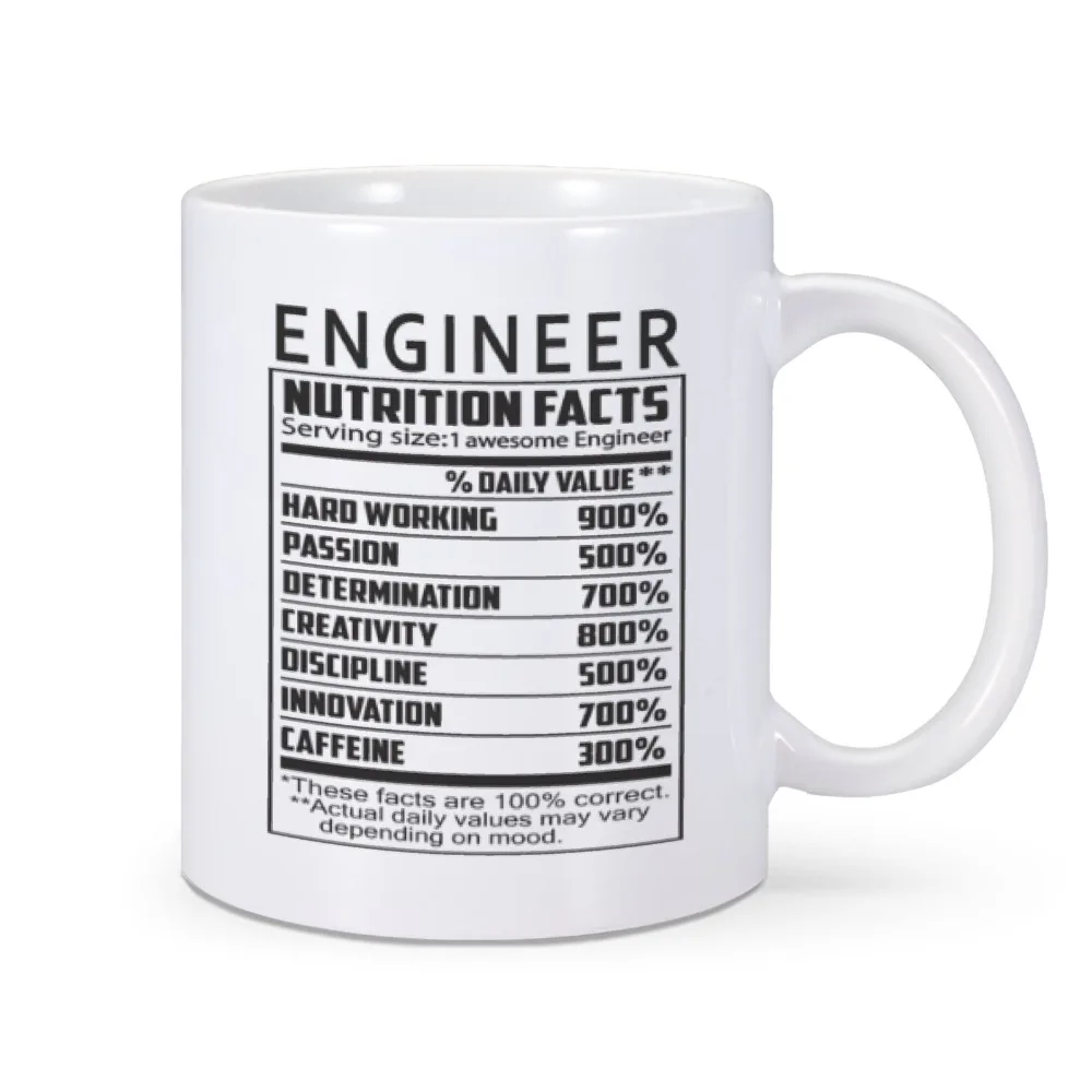 Engineer-Nutritional-Facts-Funny-Coffee-Mug-11oz-Inspirational ...