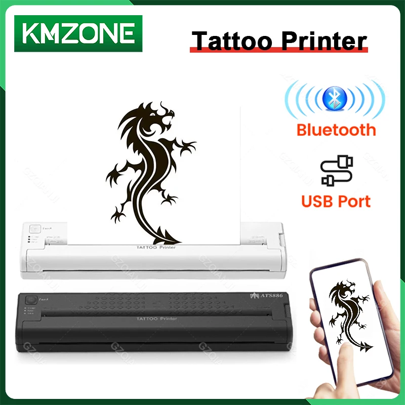 Domestic-Tattoo-Stencil-Transfer-Printer-Mini-Portable-Tattooing-USB ...