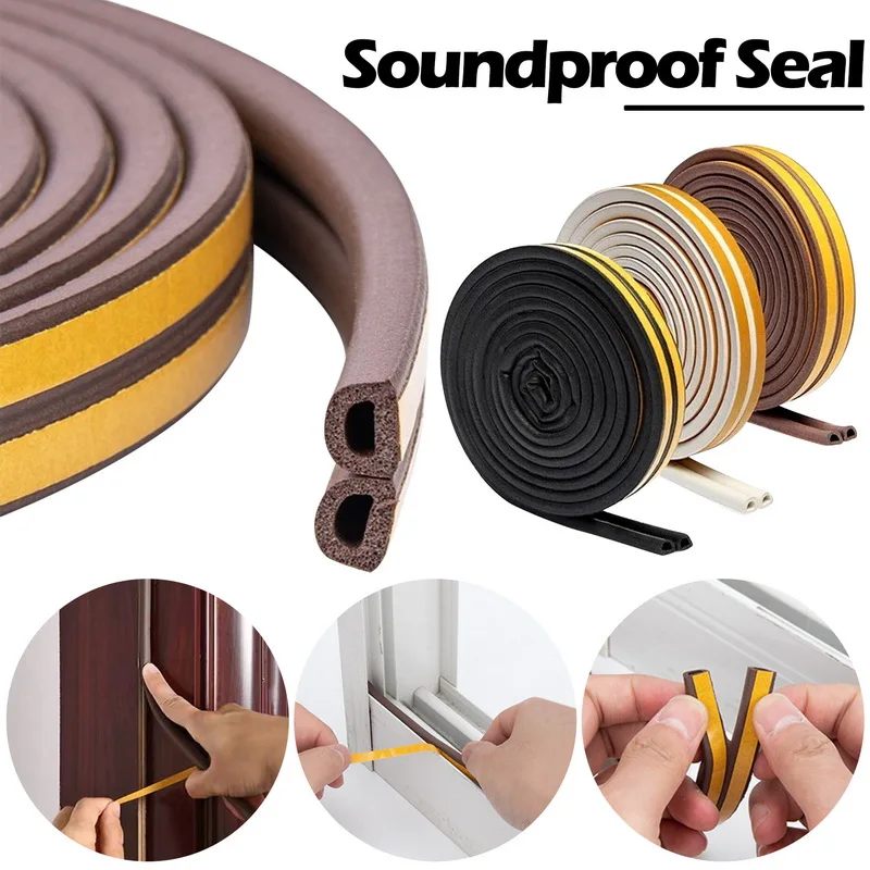 5-10m-Seal-Strip-Self-Adhesive-D-Type-Doors-Window-Gasket-Soundproof ...