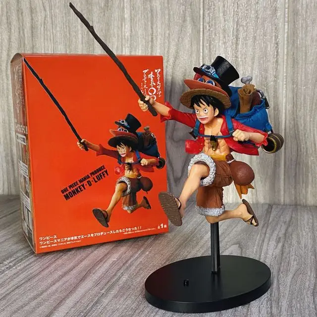 20cm One Piece Figure Running Monkey D Luffy Portgas Ace Sabo PVC | One ...
