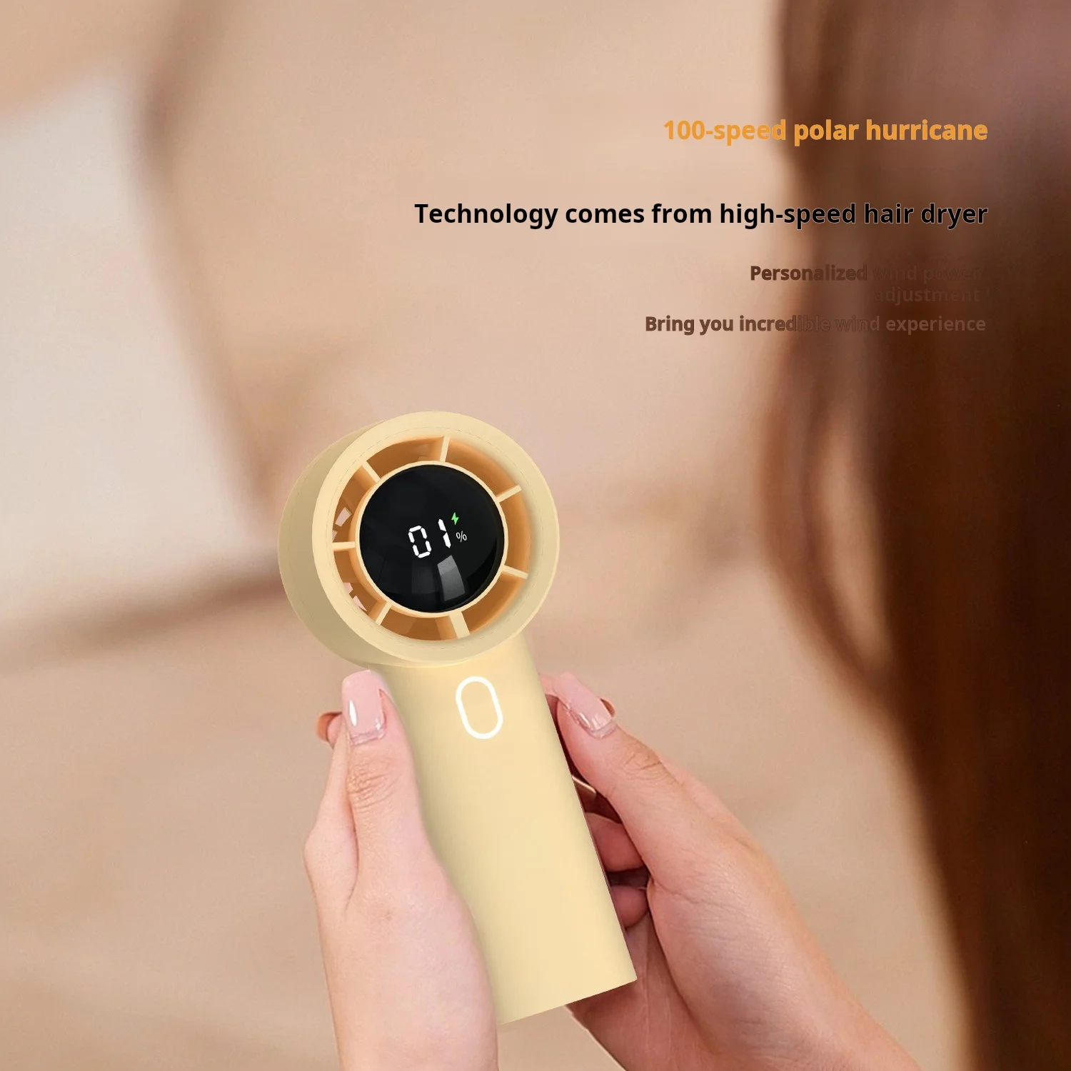 Compact-100-Speed-High-Speed-Mini-Fan-Portable-Design-Real-Time-Battery ...