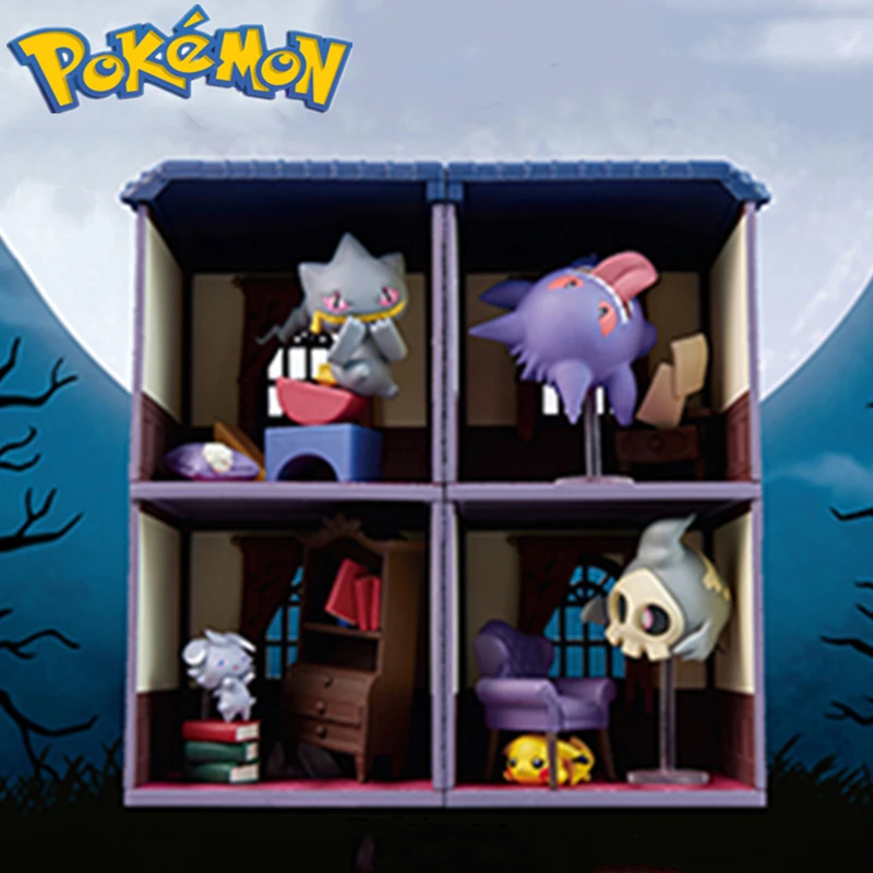 Modelo-de-Casa-Encantada-misteriosa-de-Pok-mon-Banette-Espurr-Gengar ...